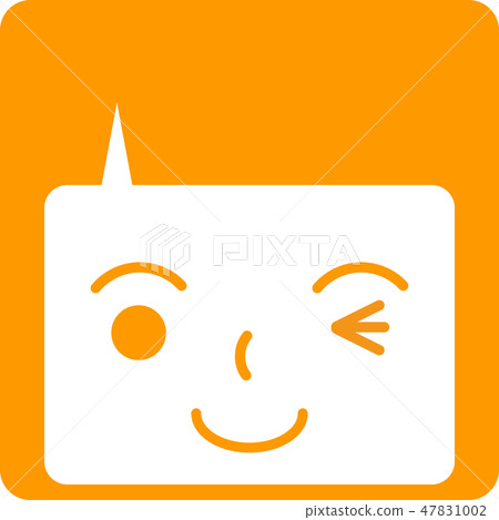Facial expression circle icon vector wink - Stock Illustration ...