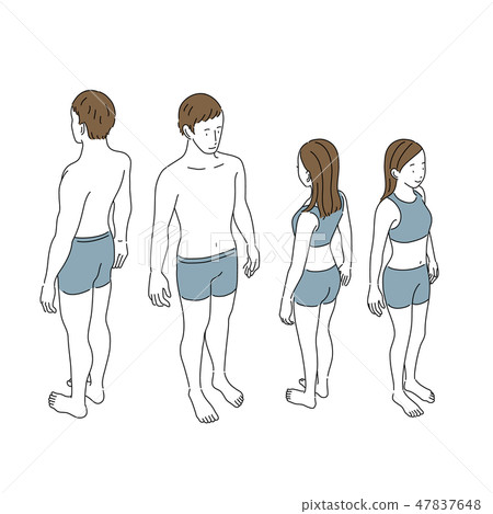 Body Parts front view female figure whole body... - Stock Illustration ...