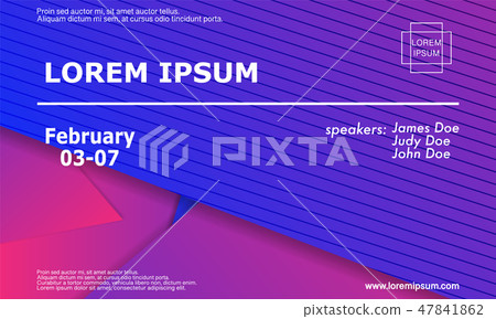 Invitation design template. Geometric background. - Stock Illustration ...