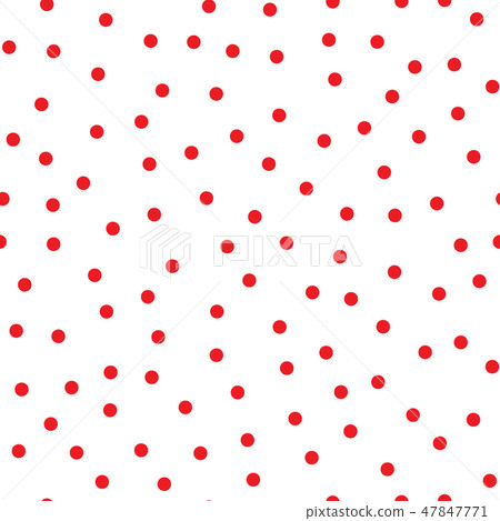 Red spots on white background. Seamless pattern - Stock Illustration ...