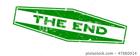 Grunge green the end word hexagon rubber stamp-插圖素材 [47860014] - PIXTA圖庫