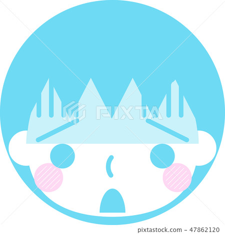 Facial expression face circle icon vector color... - Stock Illustration ...