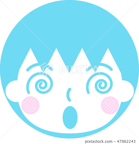 Facial expression face circle icon vector color... - Stock Illustration ...