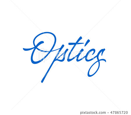 Optics vector lettering - Stock Illustration [47865720] - PIXTA