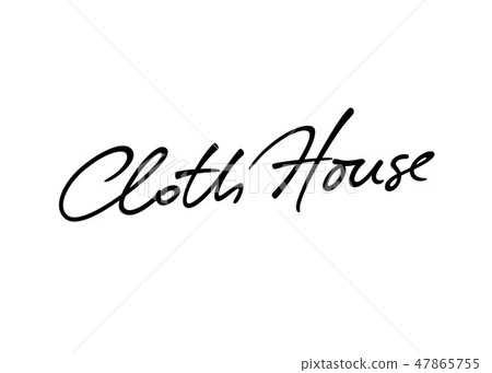 Cloth House vector lettering - Stock Illustration [47865755] - PIXTA