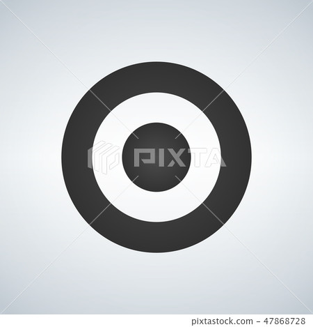 Target aim icon, circle target symbol, -插圖素材 [47868728] - PIXTA圖庫