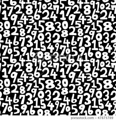 Numeral pattern - seamless - Stock Illustration [47873789] - PIXTA