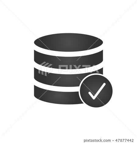 Database, Server Isolated Flat Web Mobile Icon - Stock Illustration [47877442] - PIXTA