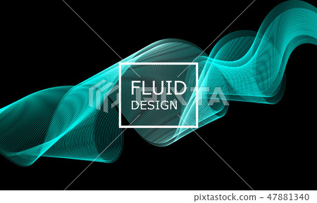 Flow shapes design. Liquid wave. 3d flow shape. - Stock Illustration ...