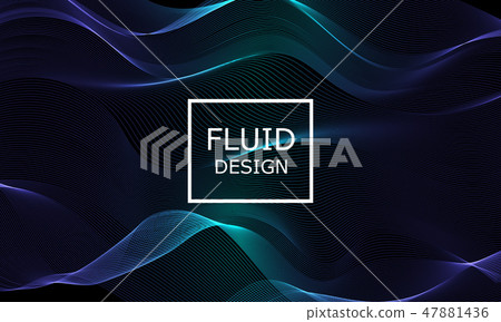 Flow shapes design. Liquid wave. 3d flow shape. - Stock Illustration ...