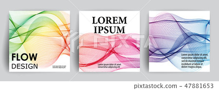 Set of Fluid shapes. Liquid wave. Flow design. - Stock Illustration ...