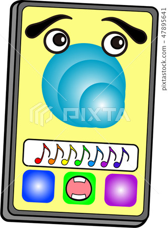 Smartphone screen character: Untitled 09 - Stock Illustration [47895641 ...