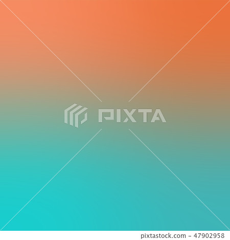 Orange Teal Trendy Gradient Background. Defocused - Stock Illustration ...