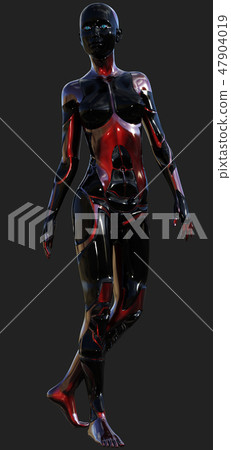 High Tech Android Female Articifial Intelligence - Stock Illustration ...