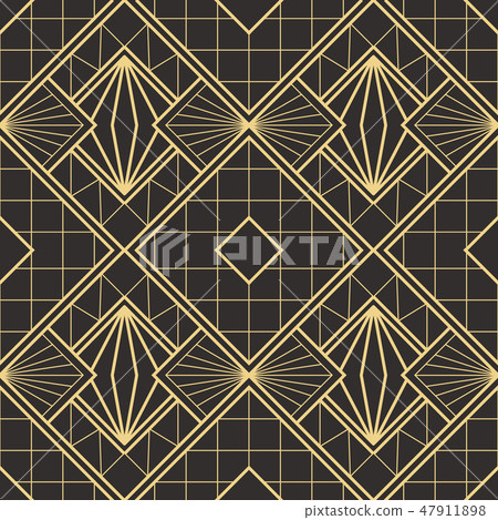 Abstract art deco seamless modern tiles pattern - Stock Illustration ...
