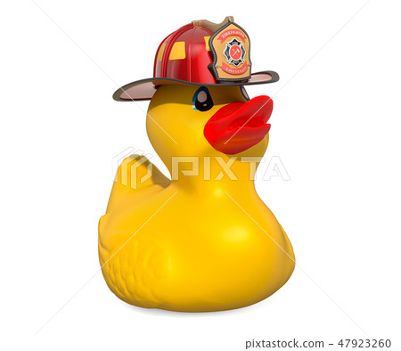 Fireman Rubber Duck, 3D rendering - Stock Illustration [47923260] - PIXTA