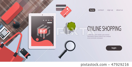 tablet screen sale mobile application online... - Stock Illustration ...