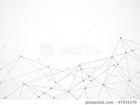 Abstract geometric connecting dots and lines - Stock Illustration ...