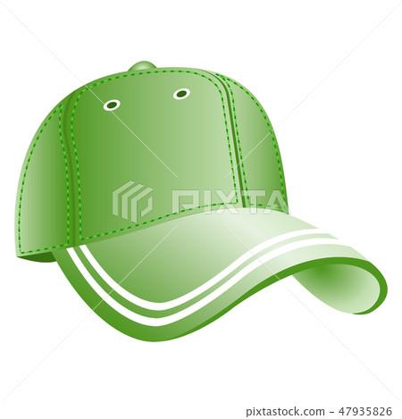 Green baseball cap icon - Stock Illustration [47935826] - PIXTA