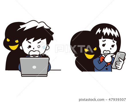 Shadows creeping up on junior high and high... - Stock Illustration ...
