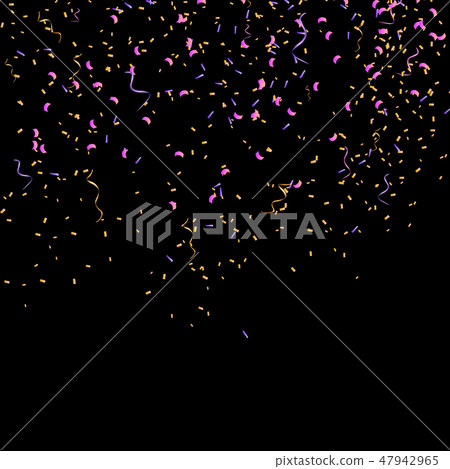Abstract background with falling confetti - Stock Illustration ...