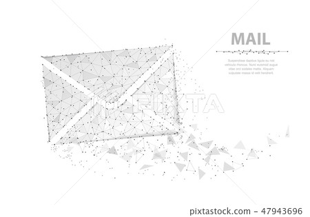 Message. Abstract vector envelope icon isolated... - Stock Illustration ...