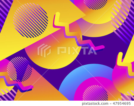Geometric seamless pattern with gradient shapes - Stock Illustration ...