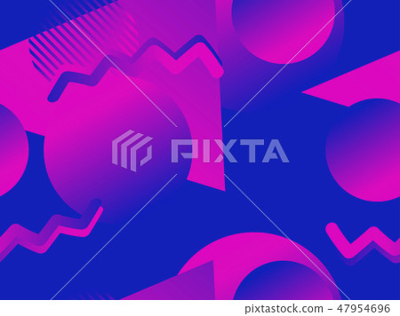 Geometric seamless pattern with gradient shapes - Stock Illustration ...