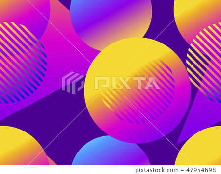 Geometric seamless pattern with gradient shapes - Stock Illustration ...