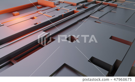 3d render Abstract Technology Background With... - Stock Illustration ...