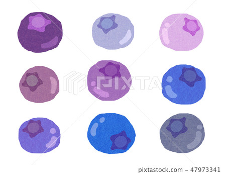 Felt Blueberry Collage - Stock Illustration [47973341] - PIXTA