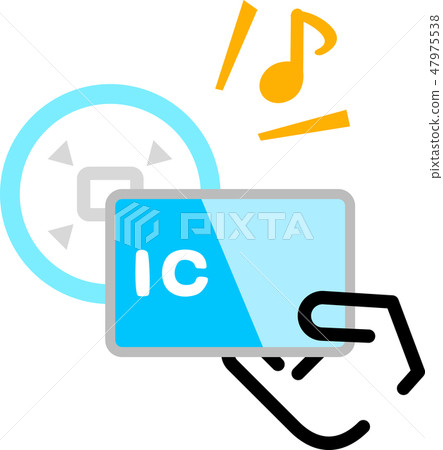 Illustration of IC card touch - Stock Illustration [47975538] - PIXTA