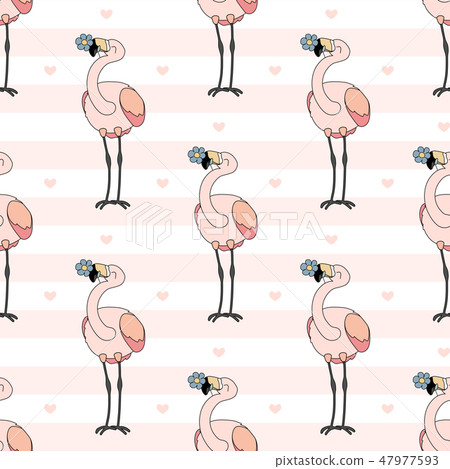 vector animals seamless pattern - Stock Illustration [47977593] - PIXTA