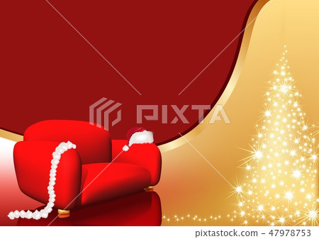 Red Chair Christmas Background - Stock Illustration [47978753] - PIXTA