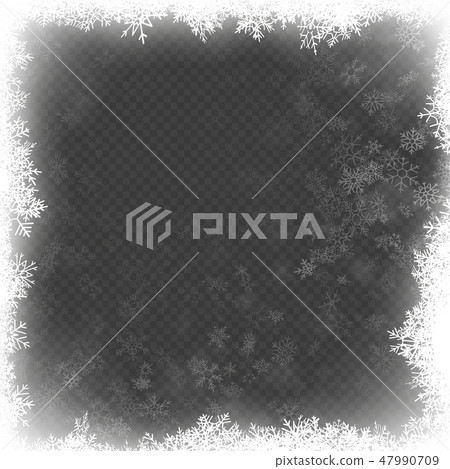 Christmas frame effect with white glowing light... - Stock Illustration ...