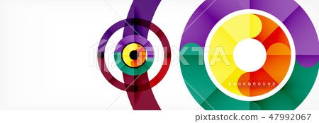 Linear design circle background - Stock Illustration [47992067] - PIXTA