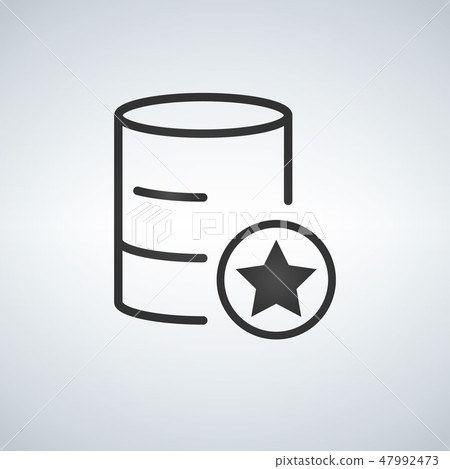 Linear Database, Server Isolated Flat Web - Stock Illustration [47992473] - PIXTA