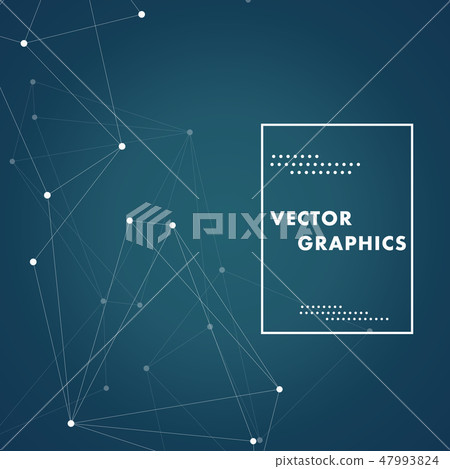 Abstract vector science dark blue background... - Stock Illustration ...