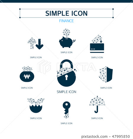 Polygon Icon Set - Stock Illustration [47995850] - PIXTA