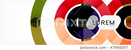 Linear design circle background - Stock Illustration [47998897] - PIXTA