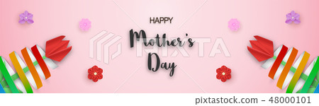 Template design for happy mother's day. - Stock Illustration [48000101 ...