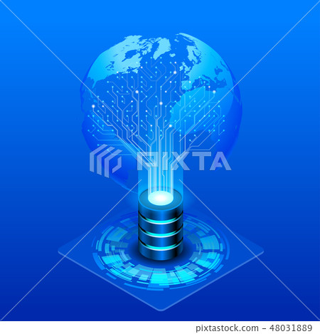 Concept of Global Information Base. - Stock Illustration [48031889] - PIXTA