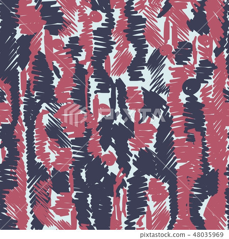 Vector seamless pattern with hand drawn - Stock Illustration [48035969 ...