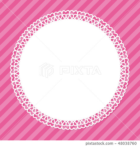 Lace frame material (pink) - Stock Illustration [48038760] - PIXTA