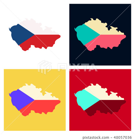 Czech Republic vector set. Detailed country... - Stock Illustration ...