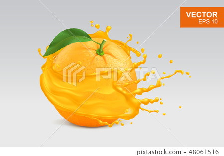 Realistic orange vector illustration - Stock Illustration [48061516 ...