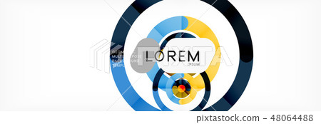 Line design circles abstract background - Stock Illustration [48064488 ...