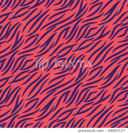 Tiger stripes seamless vector pattern pink and... - Stock Illustration [48065517] - PIXTA