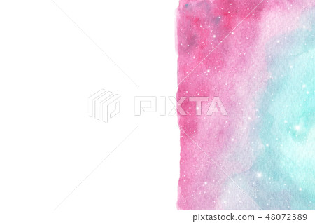 Watercolor galaxy sky background with stars. - Stock Illustration ...