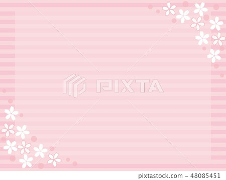 Sakura border frame - Stock Illustration [48085451] - PIXTA